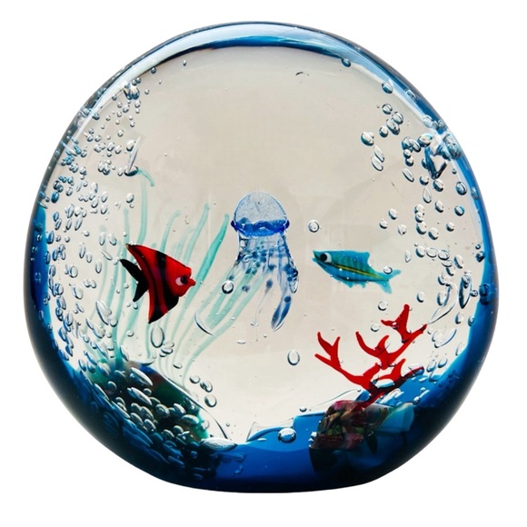 Murano | Accents | Murano Aquarium Fish Tank Art Glass Signed By Elio ...